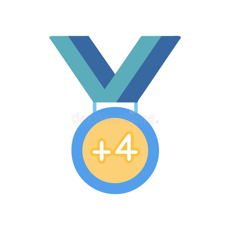 Math Medal Icon for Achievement Recognition Stock Vector - Illustration ...