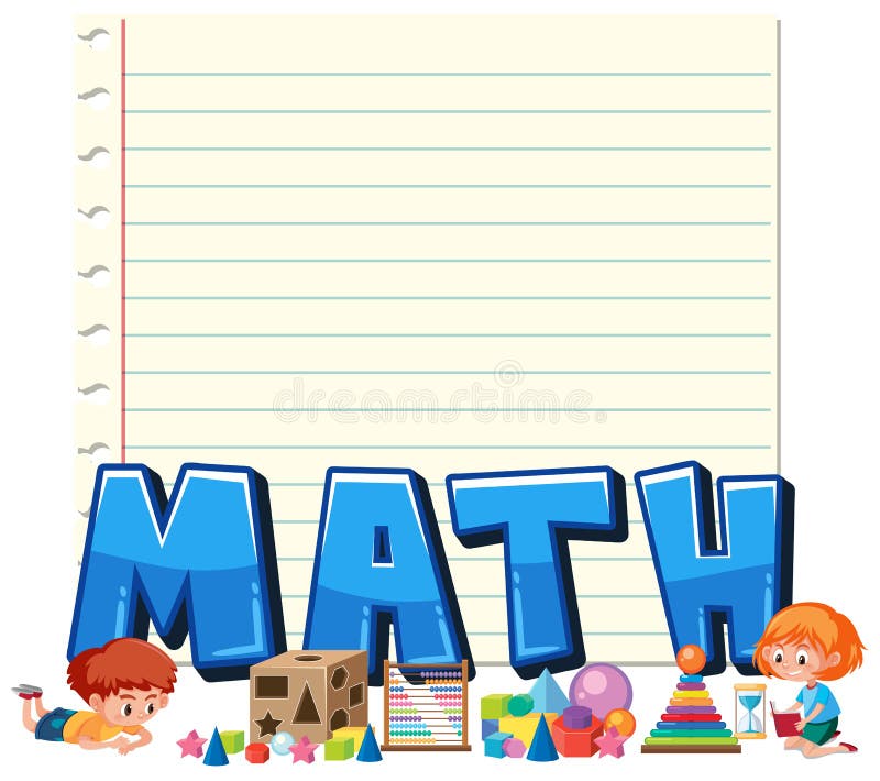 Kid with math toy banner stock vector. Illustration of equipment ...