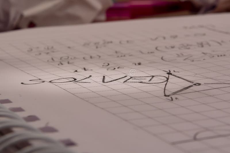 Math notebook stock photo. Image of doodle, sheet, pencil - 69862076