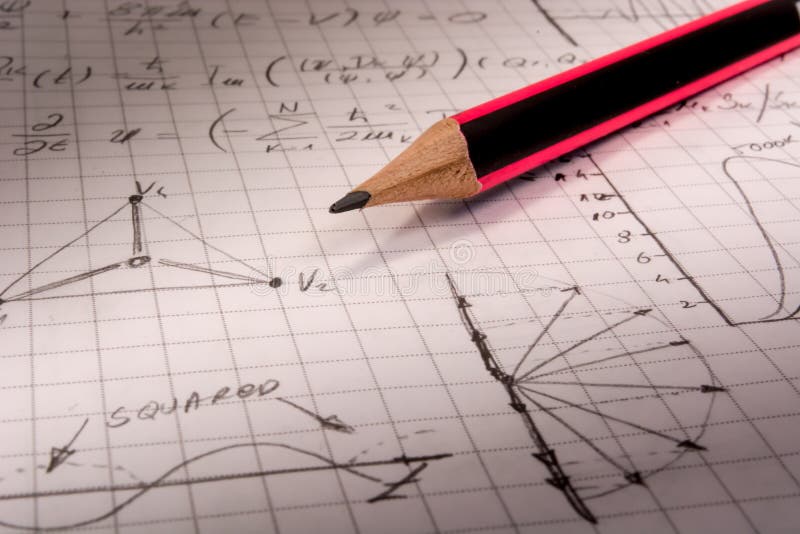 Math notebook stock image. Image of shot, page, school - 69862047