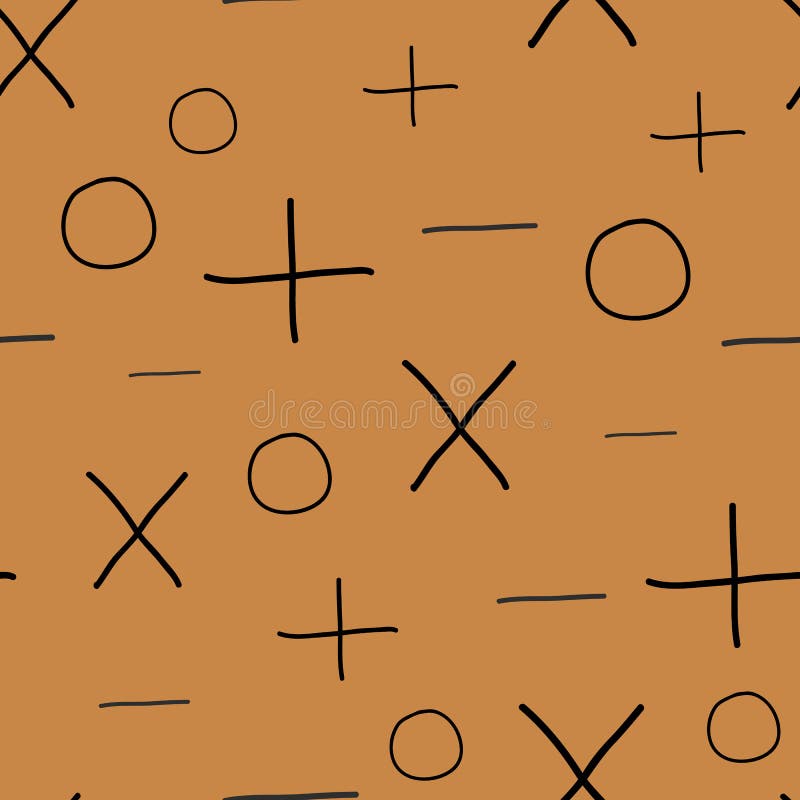 Math Notes Black on Brown Background Vector Seamless Repeat Pattern ...