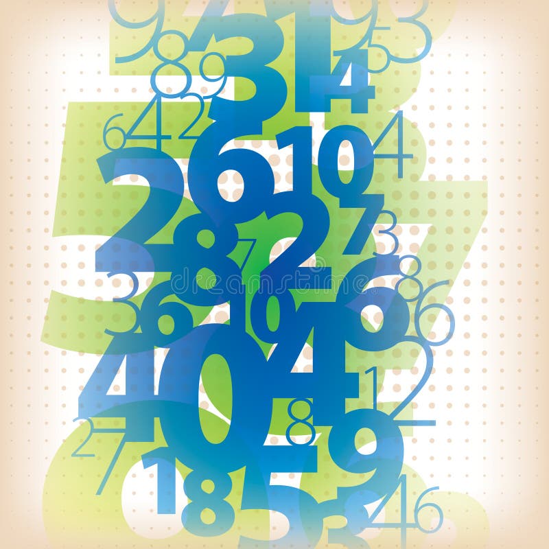 Math Number Background stock vector. Illustration of graphic - 36600042