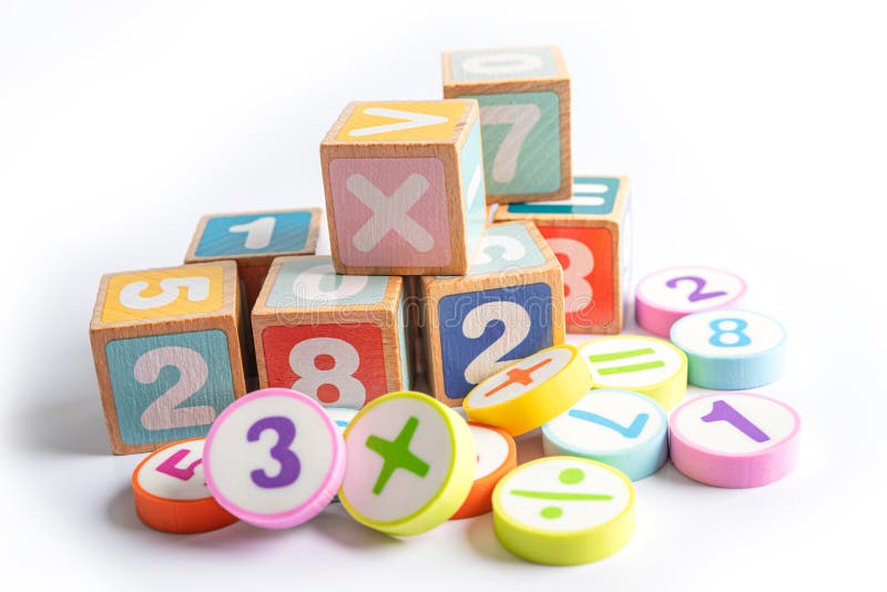 Math Number Colorful with Graduation Hat : Education Mathematics ...