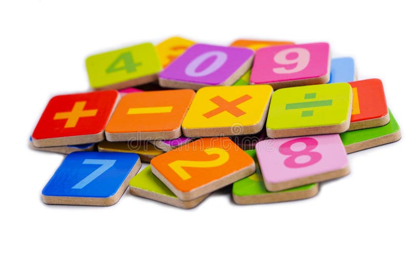 Math Symbols Charts Graphs Spreadsheet.Math Number Colorful on White ...