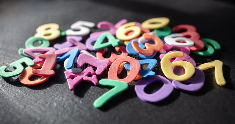 Math Numbers, Learning Mathematics, School and Education Concept Stock ...