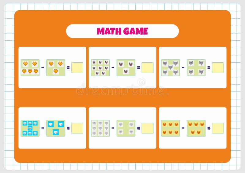 Math Operation with Maze Game for Kids Stock Vector - Illustration of ...