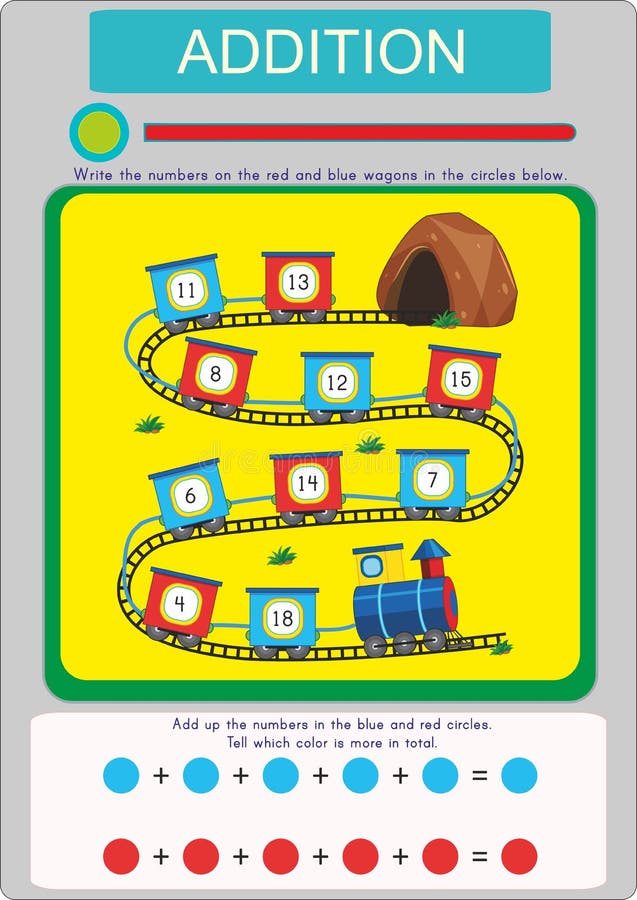 Math Operation with Maze Game for Kids Stock Illustration ...