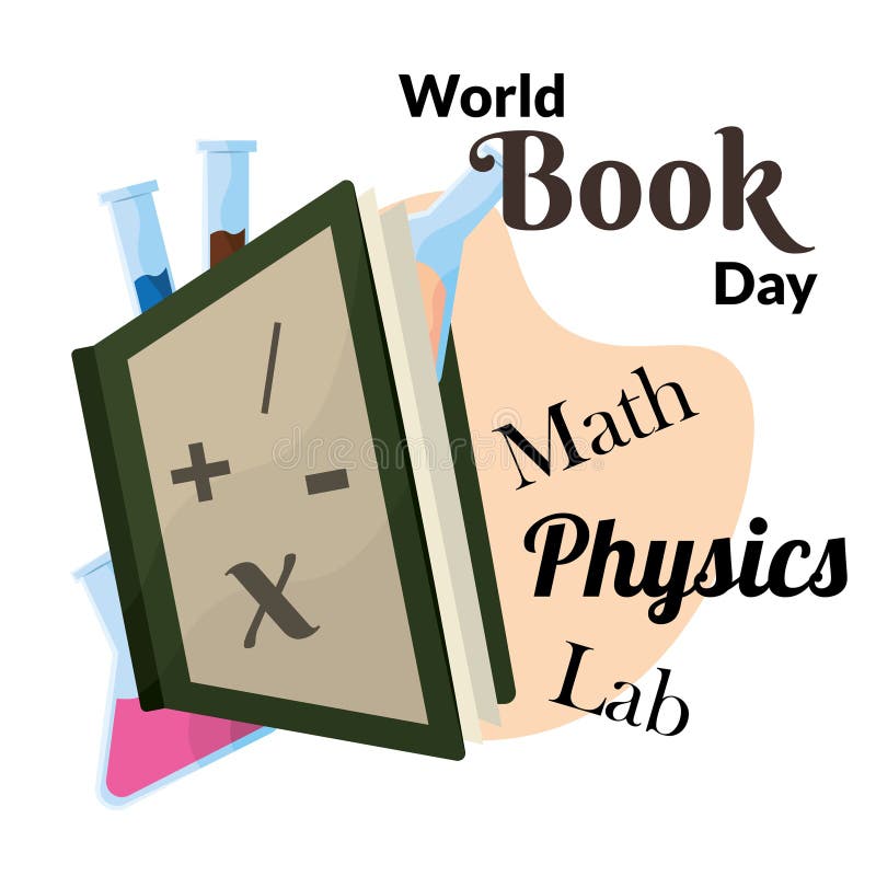 Math Physics Science Book. Vector Stock Vector - Illustration of ...