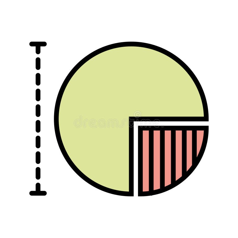 Math pie chart stock vector. Illustration of circle - 273723382