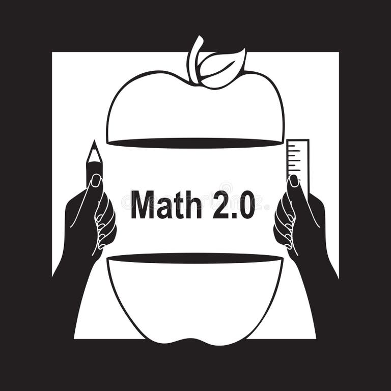 Math 2 point 0 stock vector. Illustration of hand, measure - 319178004