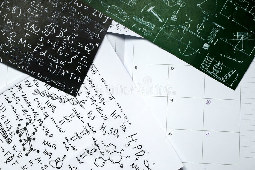 Math Problems on Graph Paper with Pencil ,formula Arithmetic Using for ...