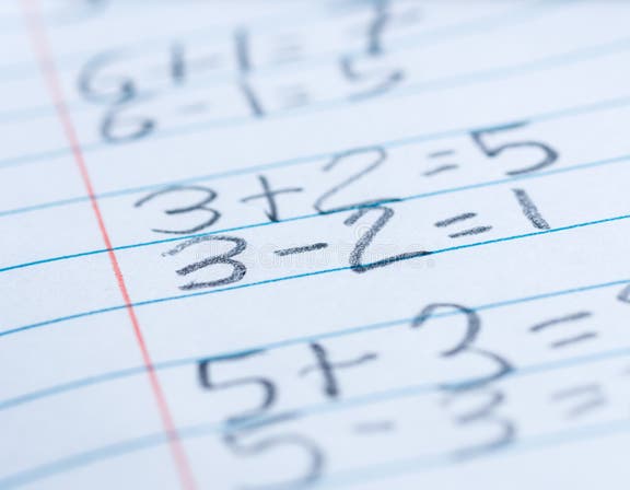 Math problems stock image. Image of elementary, minus - 31817331