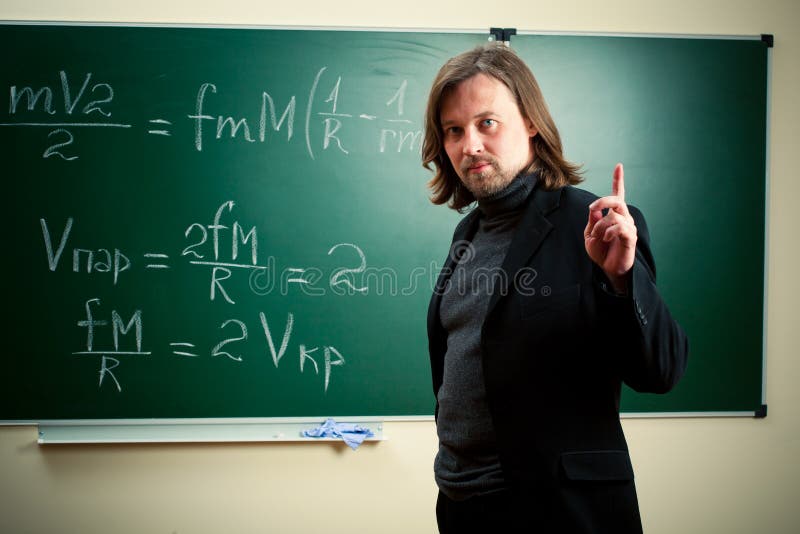 School People, Professor Talking To Students during Lesson in Co Stock ...