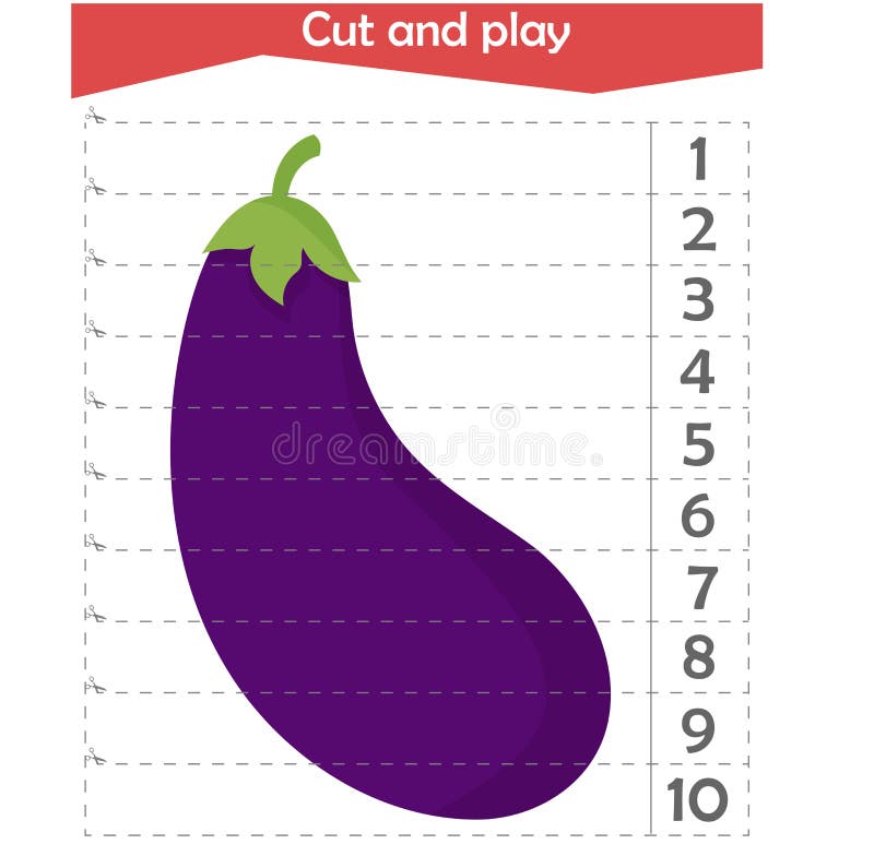 Math Puzzle for Children. we Cut and Play. we Count To 5. Ship Stock ...