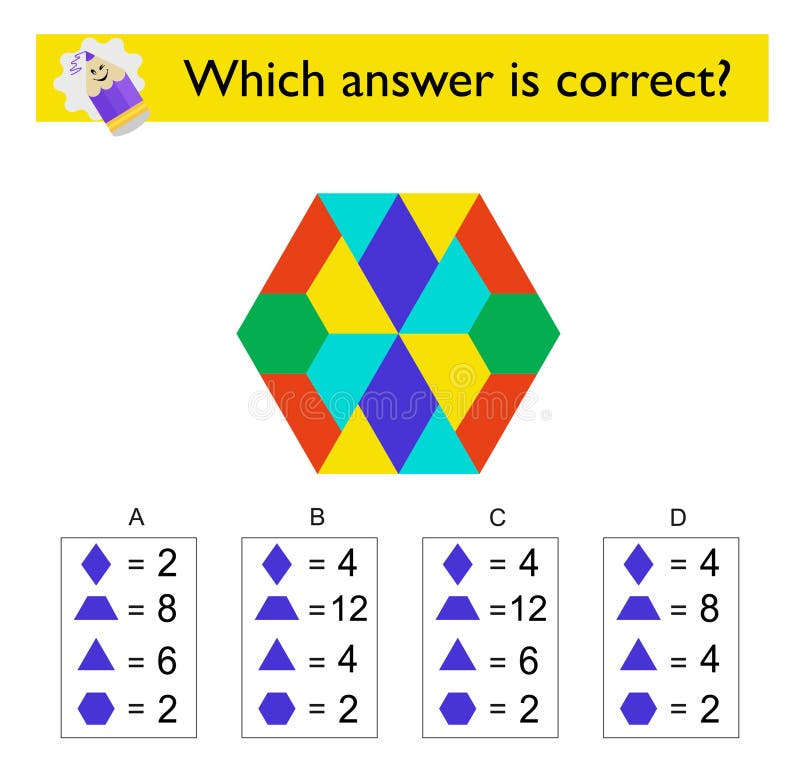 Math Puzzle for Kids and Adults. Need To Find the Correct Answer ...
