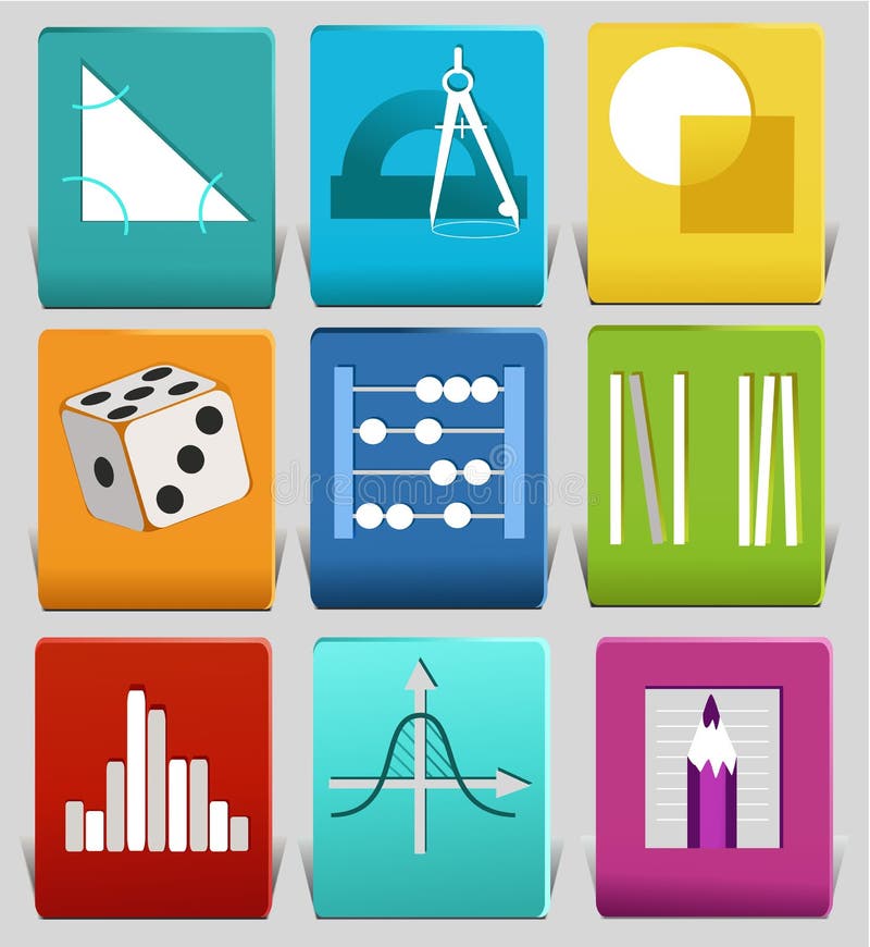 Math related symbols stock vector. Illustration of calculus - 40595263