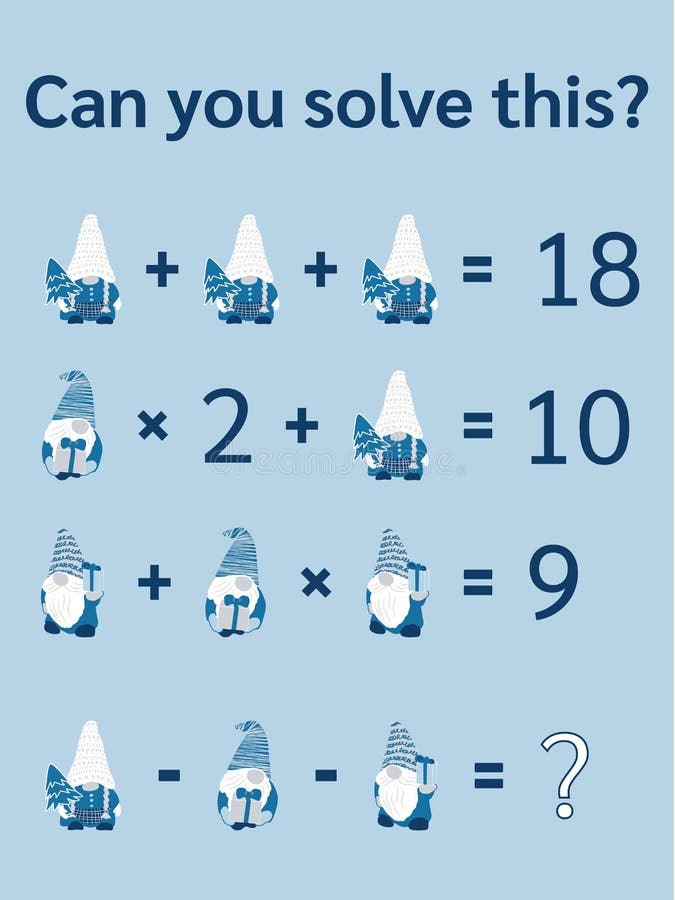 Mathematical Picture Equation in Vector Format, Brain Teaser ... Mathematical Picture Equation in Vector Format, Brain Teaser ...