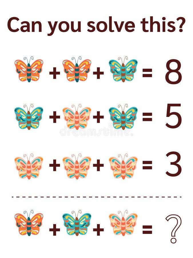 Math Riddle for Kids and Adults. Picture Equations, Fun Picture Math ...