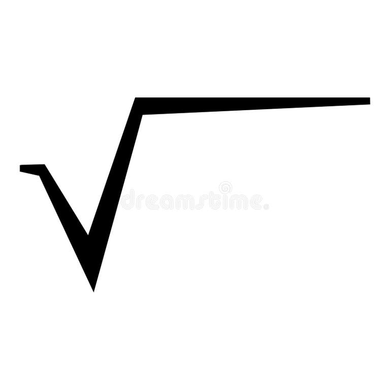 Math root icon vector stock illustration. Illustration of correct ...