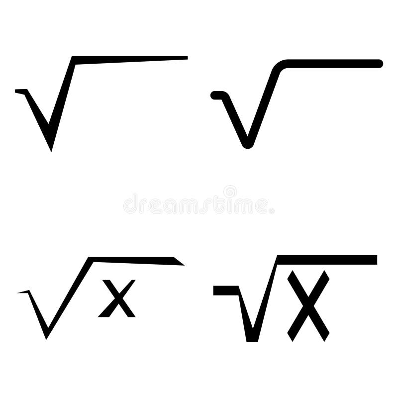 Math root icon vector stock illustration. Illustration of correct ...