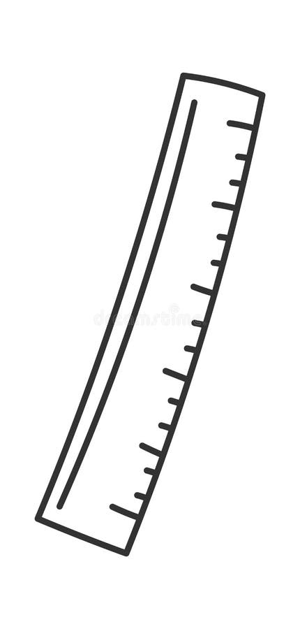 Math Ruler Element Flat Icon Stock Vector - Illustration of ruler ...