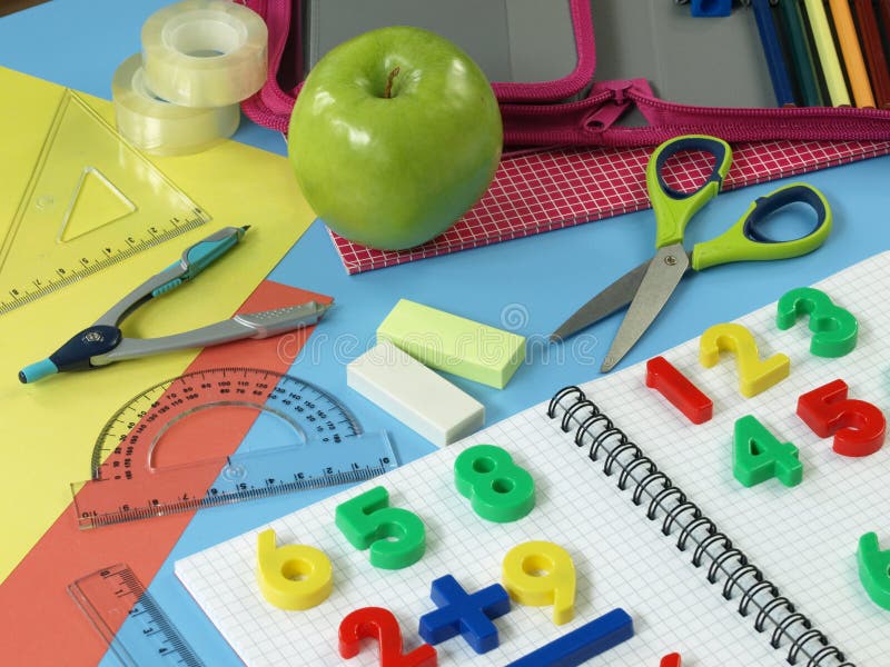 Math s homework stock photo. Image of college, markers - 25868268