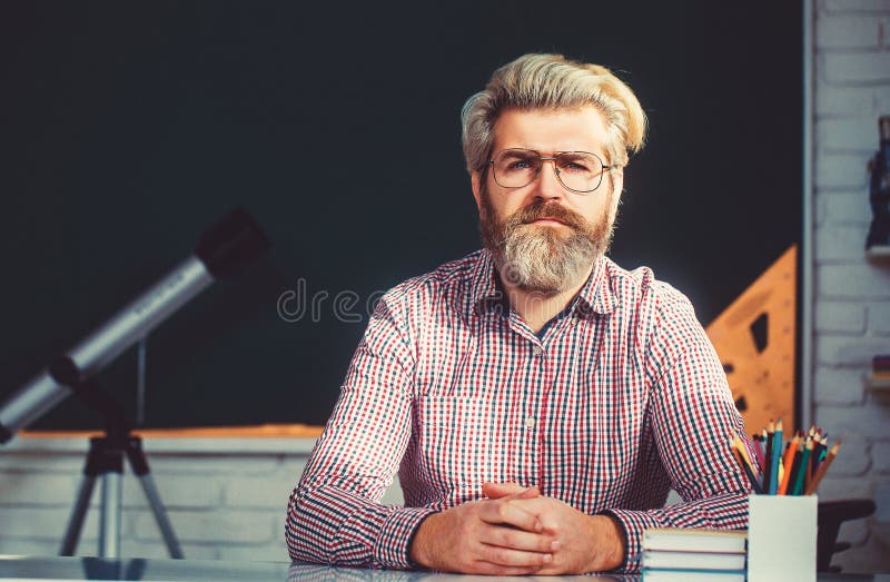 Math S Teacher Explaining Arithmetic Sums To Elementary Children. Stock ...