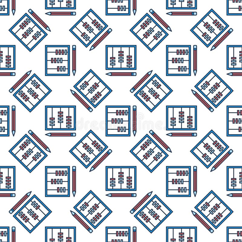 Mathematics Colored Icons Set. Math Education and Science Vector Signs ...