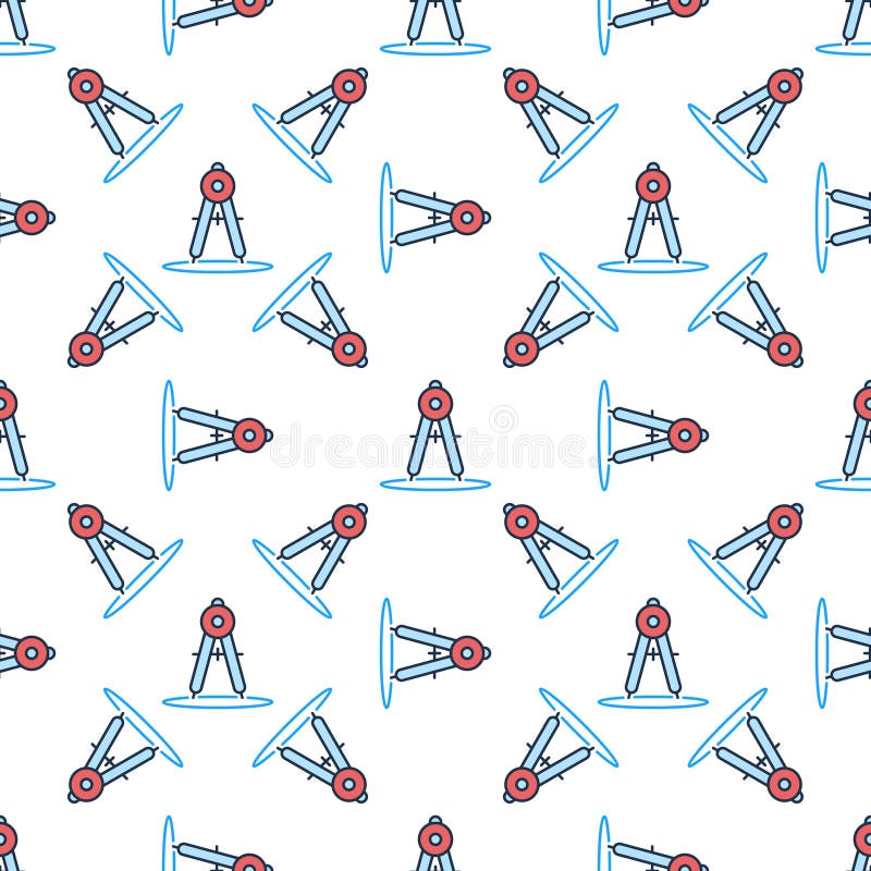 Math School Compass Vector Mathematics Tool Concept Seamless Pattern ...