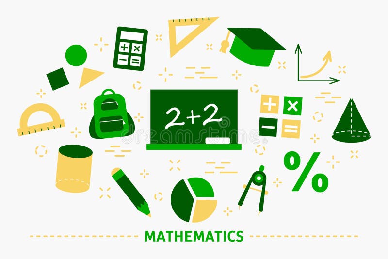 Math school board stock vector. Illustration of college - 22745420