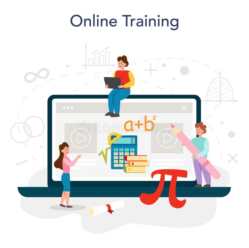 Math School Subject Online Service or Platform. Learning Mathematics ...