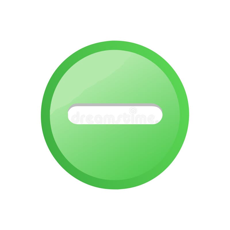 Math Sign Icon for Subtraction Stock Vector - Illustration of learning ...