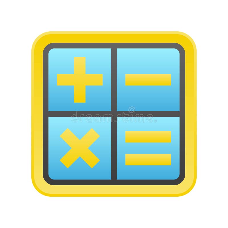 Math Sign Vector, Back To School Gradient Style Icon Stock Vector ...