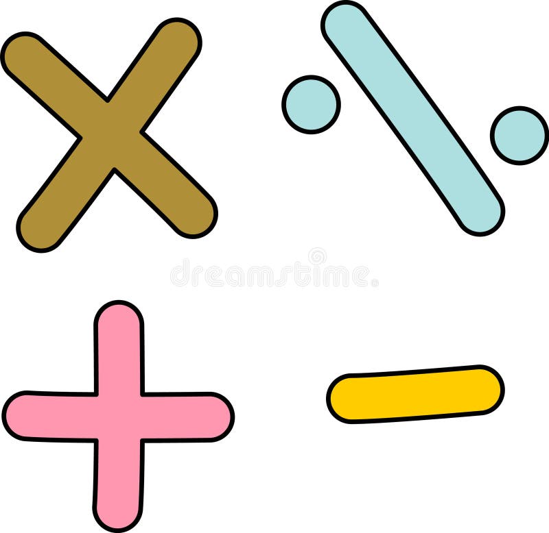 Math Signs Icon stock vector. Illustration of element - 328413887