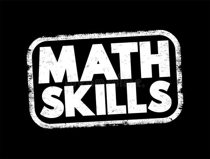 Math Skills - Involve Making Calculations of Amounts, Sizes or Other ...