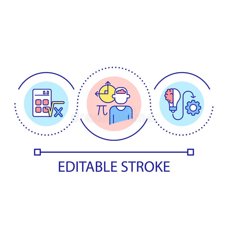 Math Skills for Programming Loop Concept Icon Stock Vector ... Math Skills for Programming Loop Concept Icon Stock Vector ...