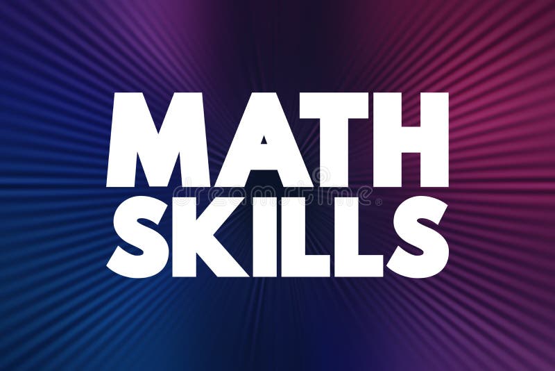 Math Skills Stock Illustrations – 3,041 Math Skills Stock Illustrations ...