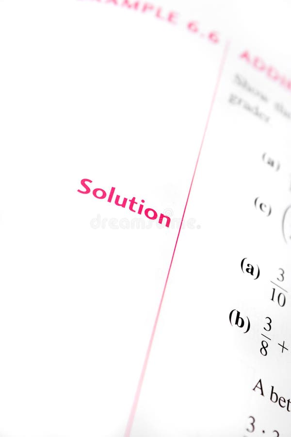 Math Solution stock image. Image of algebra, education - 11692759