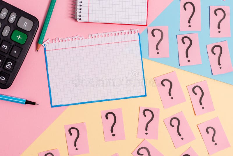 Math Stuff with Scribbled and Crumbling Papers Plus Writing Equipment ...