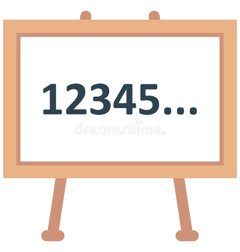 Math Sum Color Isolated Vector Icon that Can Be Easily Modified or Edit ...