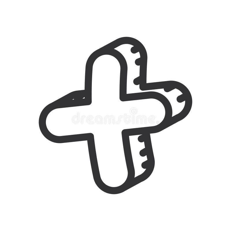 Math Symbol Sketch Icon Hand Draw Vector Stock Illustration ...