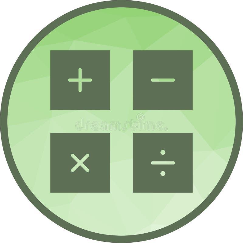 Math Symbols Icon Vector Image. Stock Vector - Illustration of equation ...