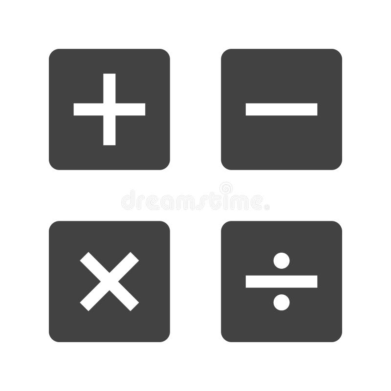 Math Symbols II stock vector. Illustration of vector - 98126314