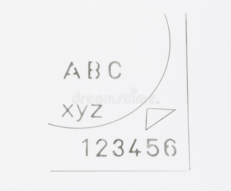 Math Symbols On A White Sheet. Stock Photo - Image of symbols, corner ...