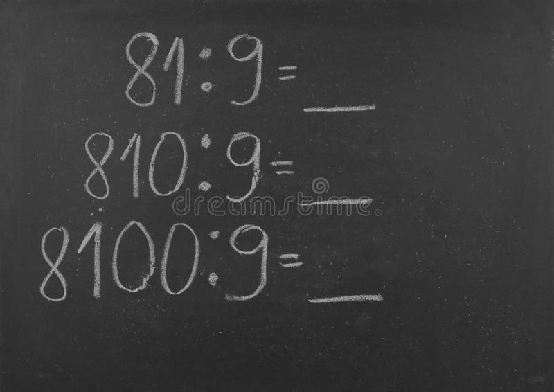 Math task . stock image. Image of chalkboard, creative - 212149835