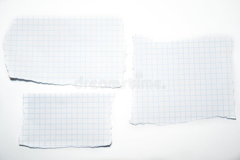 Torn Math Paper Isolated on White- Stock Photo Stock Photo - Image of ...