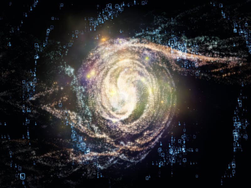 Synergies of Numbers stock illustration. Illustration of light - 122389585