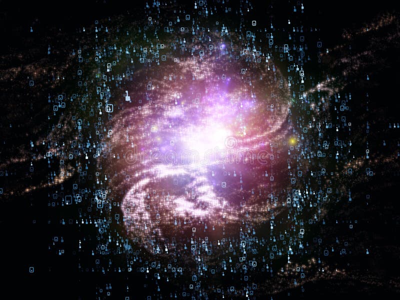 Swirl of Number Spheres stock illustration. Illustration of number ...