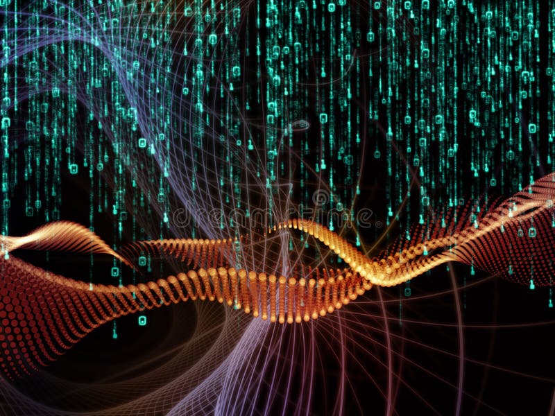 Dance of Math Visualization Stock Illustration - Illustration of mist ...