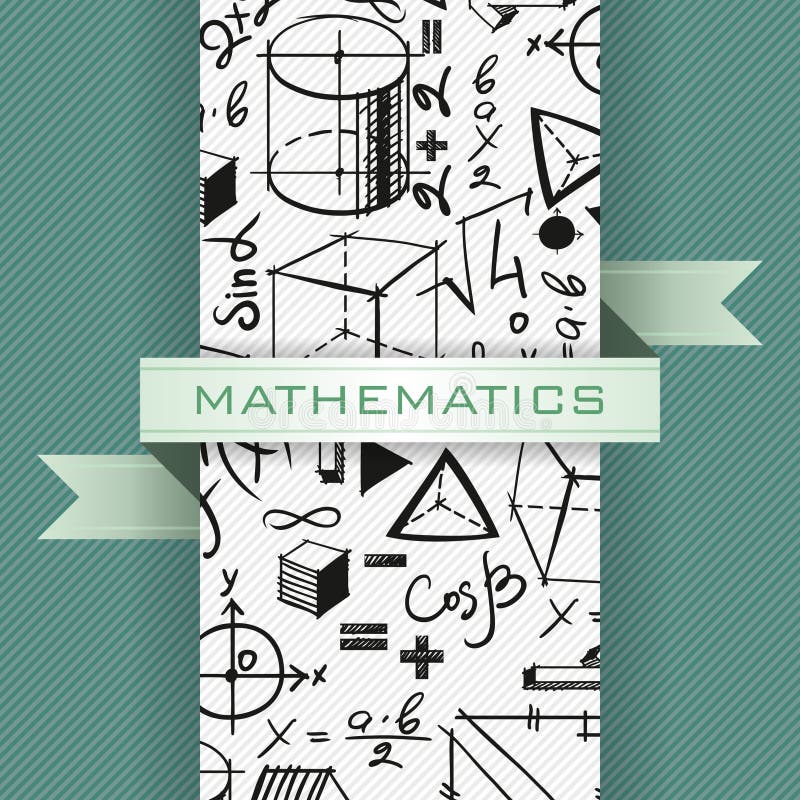 Math Vector Background stock illustration. Illustration of learn - 43634352